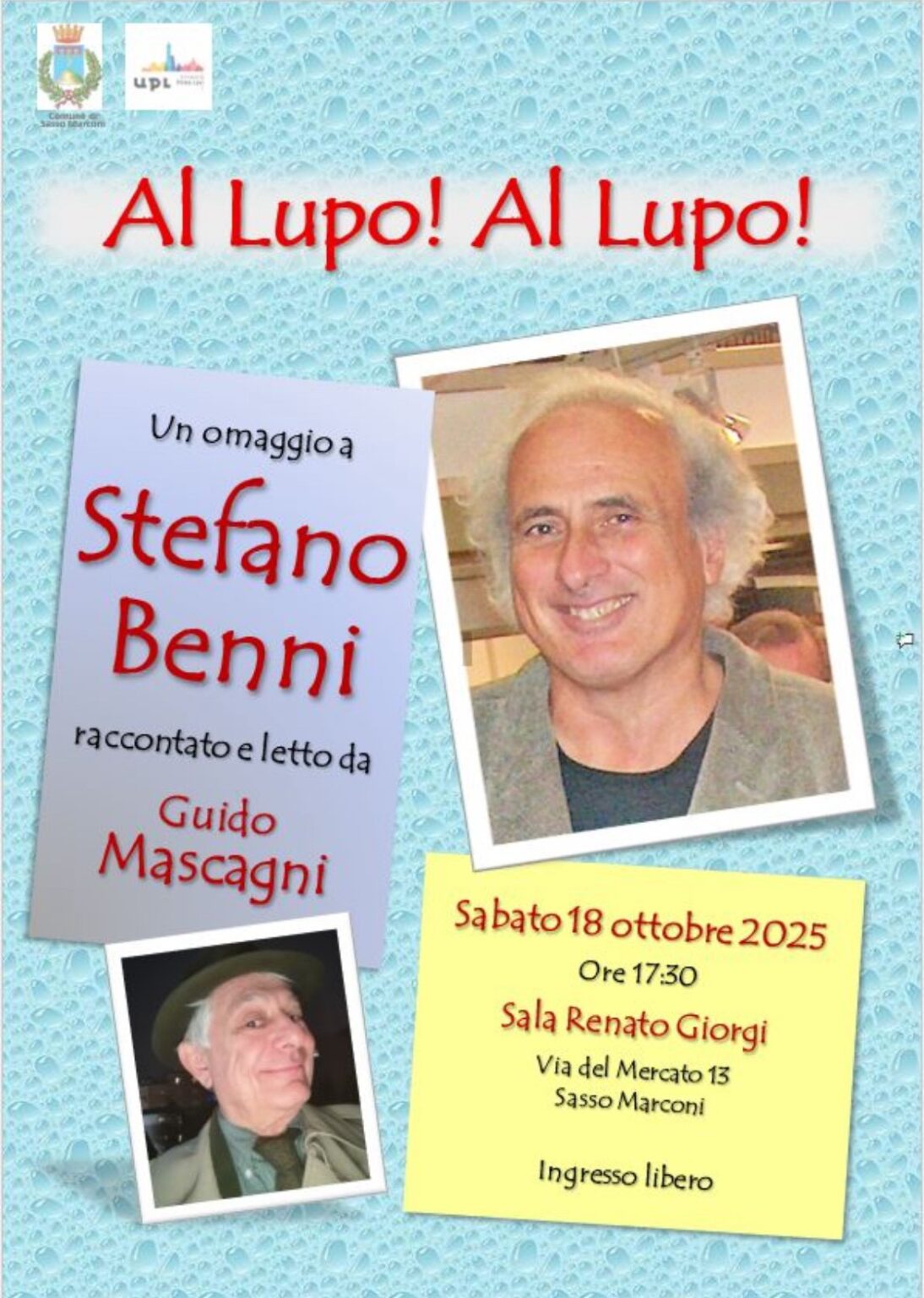 'Al Lupo! Al Lupo!', un omaggio a Stefano Benni a cura del prof. Guido ...